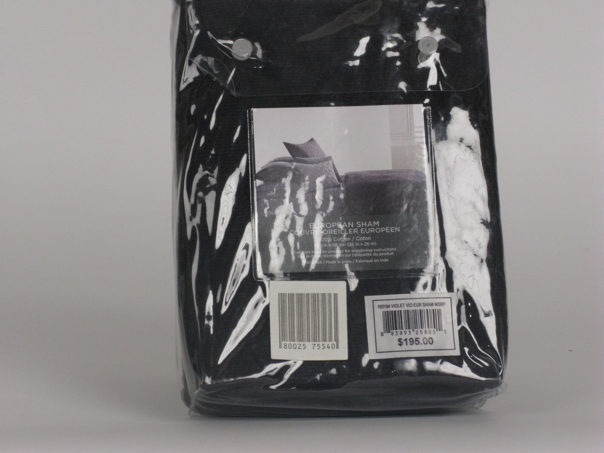 2 Vera Wang VIOLET Diamond Texture Euro shams ebayer 2 Vera Wang VIOLET Diamond Texture Euro shams ebayer