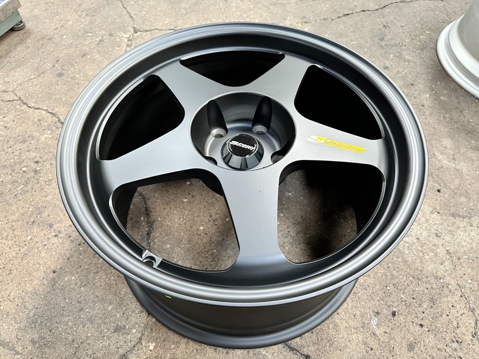 18x9.5 ET44 AOW SPOON BLACK (4 Wheel) 5x120 FK8 Honda Civic Type R FL5 ...