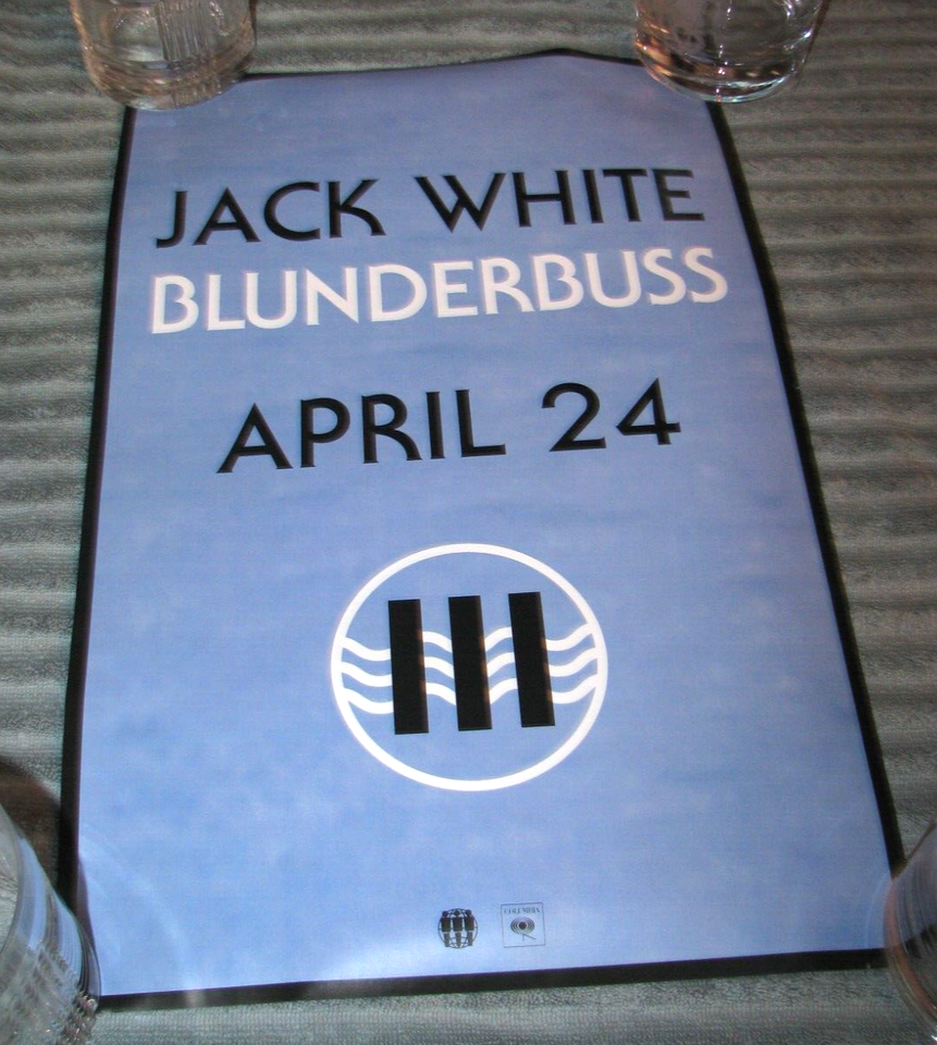 JACK WHITE Blunderbuss 2012 Promo Picture/ Mini Poster 11” x 17” Debut ...