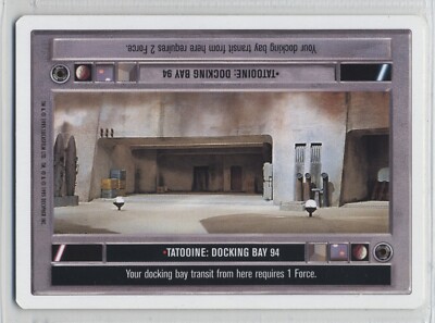 Star Wars CCG Tatooine: Docking Bay 94 Premiere WB White Decipher Free ...