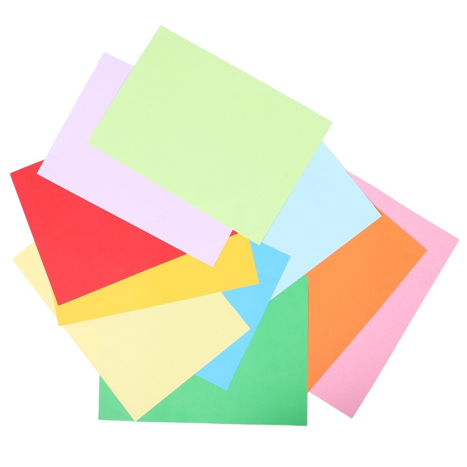 100 Sheets Colored Card Stock Printer Paper A3 Pastel Construction ...