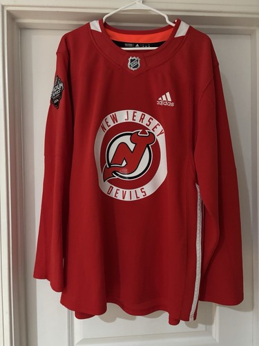 New Jersey Devils NHL Adidas Hockey Jersey Sweater Stadium Series Size ...