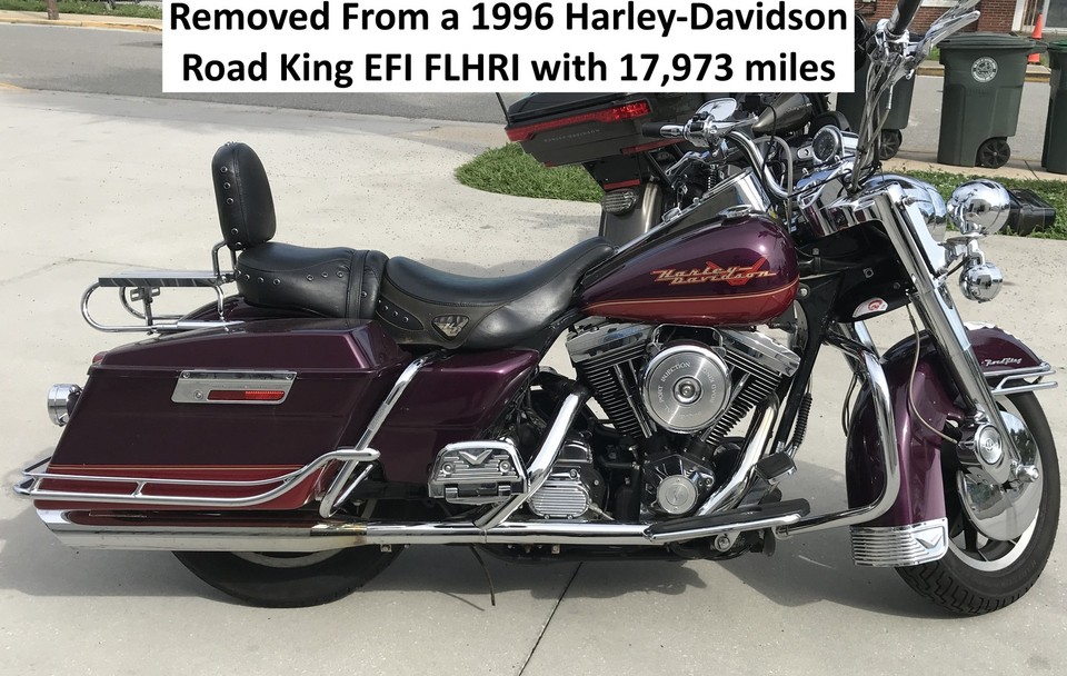 1996 Harley Road King Saddlebag Support Mount Bracket Set CHROME #4086 ...