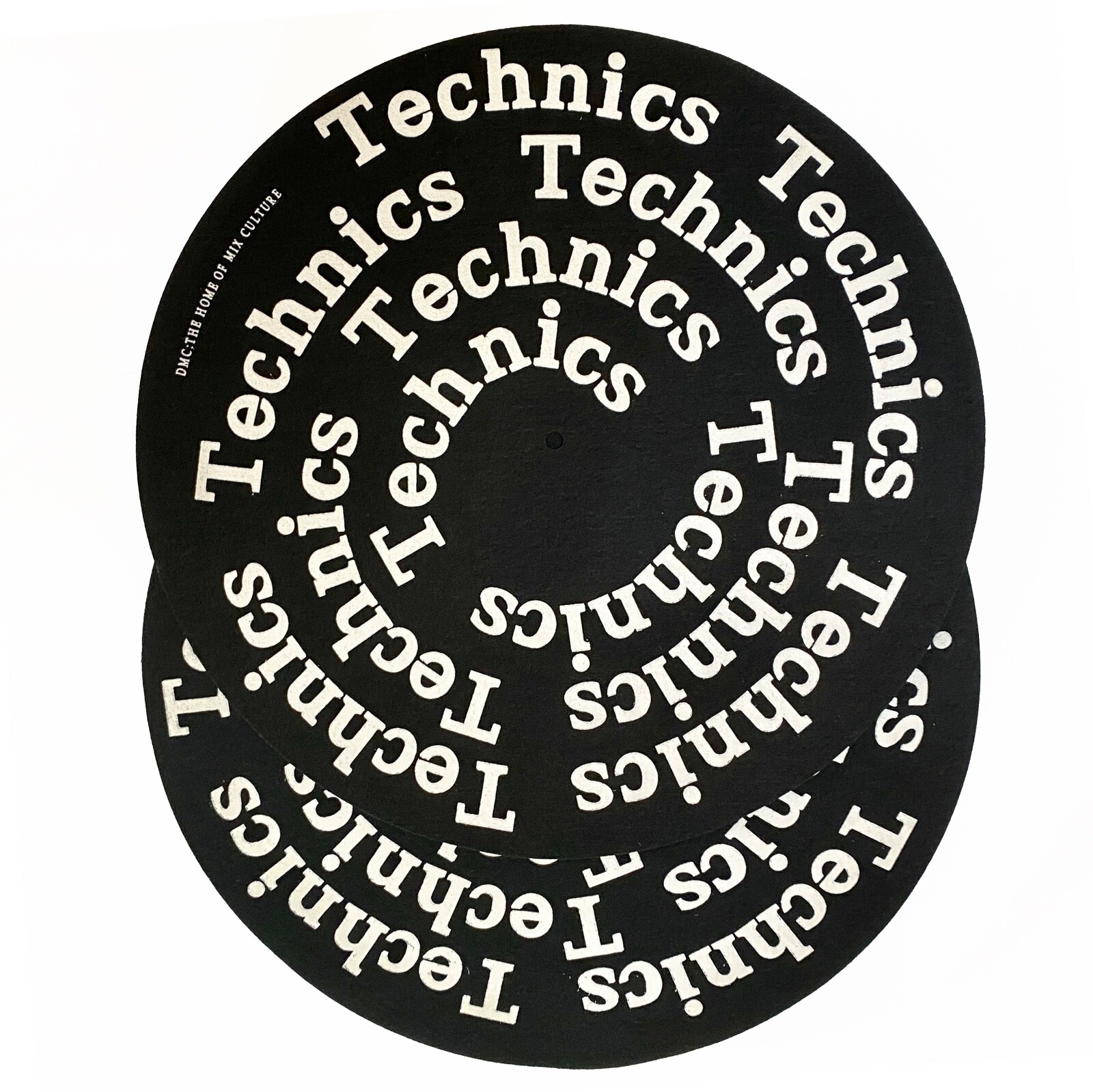 Technics 1200 Classic Swirl Pro DJ Turntable Slipmats, Black & White ...