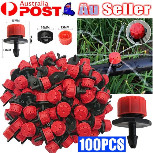 100Pcs Adjustable Irrigation Micro Flow Dripper Drip Head Garden Hose ...