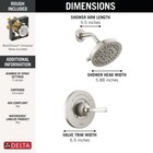 Delta Faryn 1 Handle 5-Spray Shower Faucet Stainless-Certified ...
