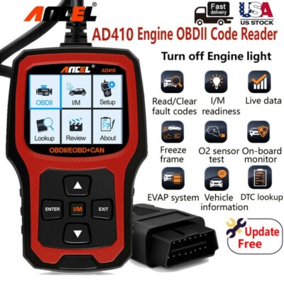 Universal OBD2 EOBD Automotive Car Code Reader Check Engine Light ...