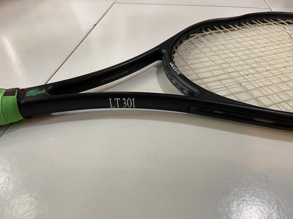 LACOSTE LT301 Equijet System "Guy Forget" RARE Vintage Tennis Racket ...