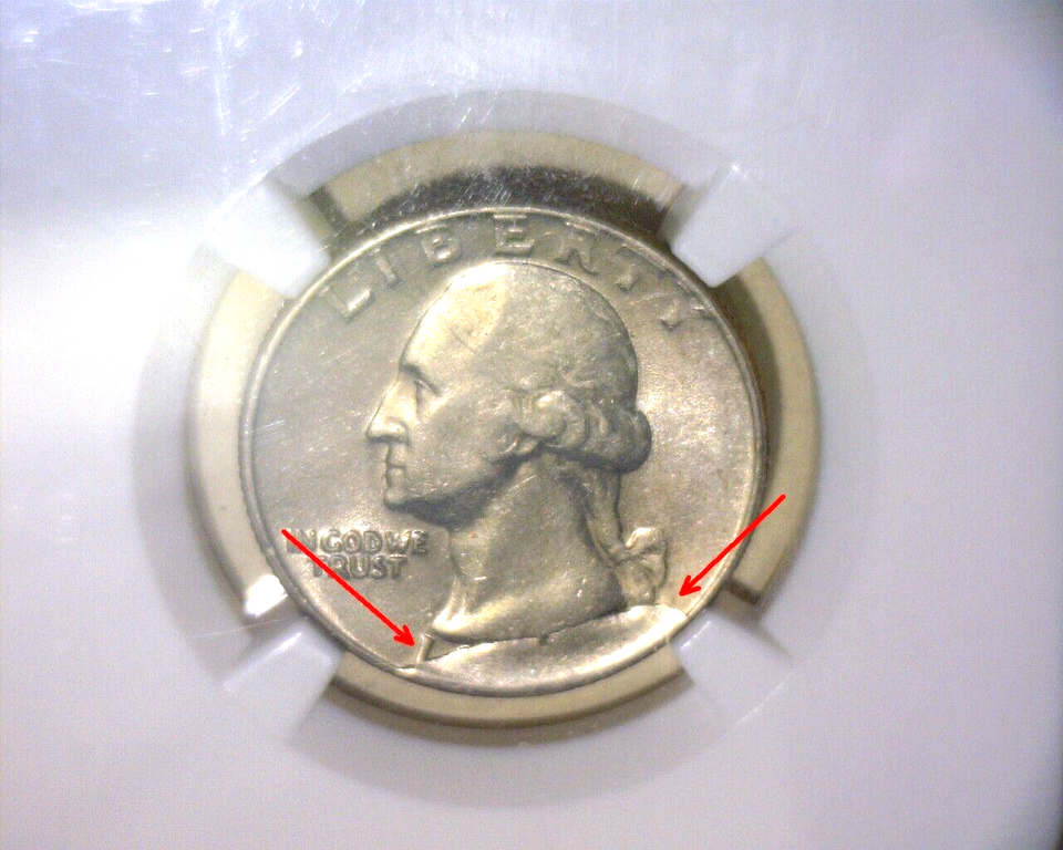 WASHINGTON QUARTER, DIE BREAK, 🌟HUGE OBVERSE CUD 🌟🌟ERROR COIN | eBay