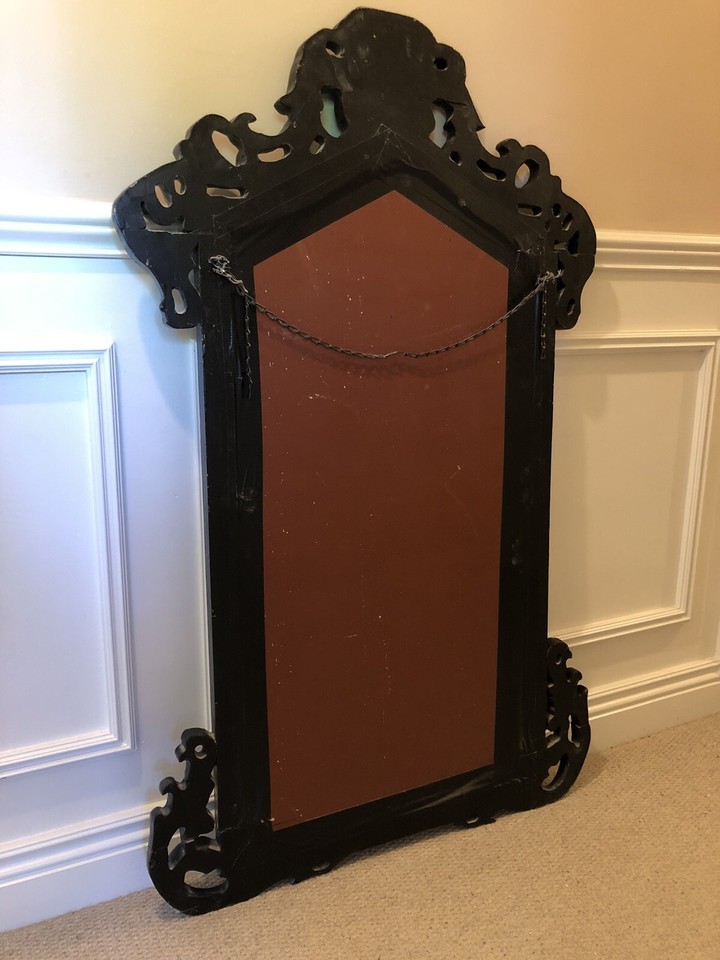 Antique Black Carved French Mirror | eBay UK
