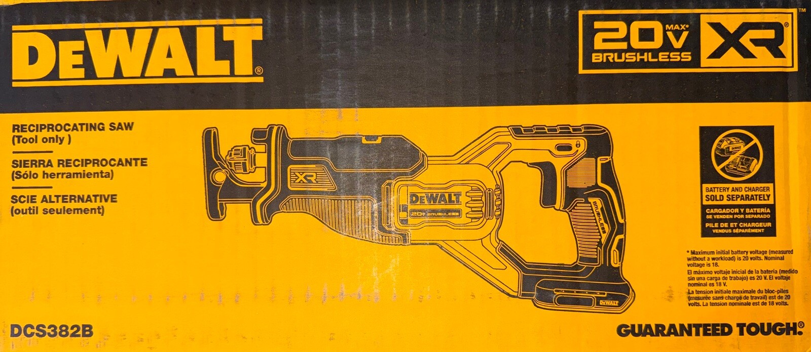Dewalt DCS382B 20V Max XR Brushless Reciprocating Saw (Tool Only ...