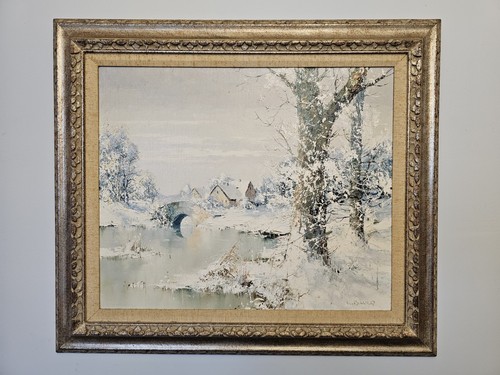 Original Oil Painting Willi Bauer Signed and Framed 24" X 20" | eBay