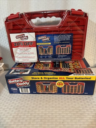 Battery Daddy Battery Caddy Organizer with Storage Case and Tester | eBay