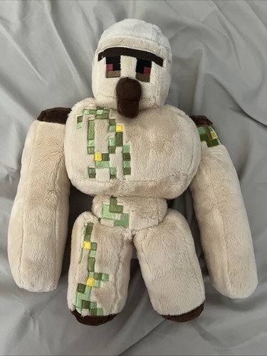 14"Minecraft Iron Golem Plush Spin Master Jinx Stuffed Doll Mojang Rare VG Clean | eBay