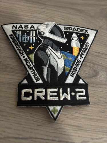 Authentic CREW-2 SPACEX Falcon 9 DRAGON NASA ISS Mission Employee SPACE ...