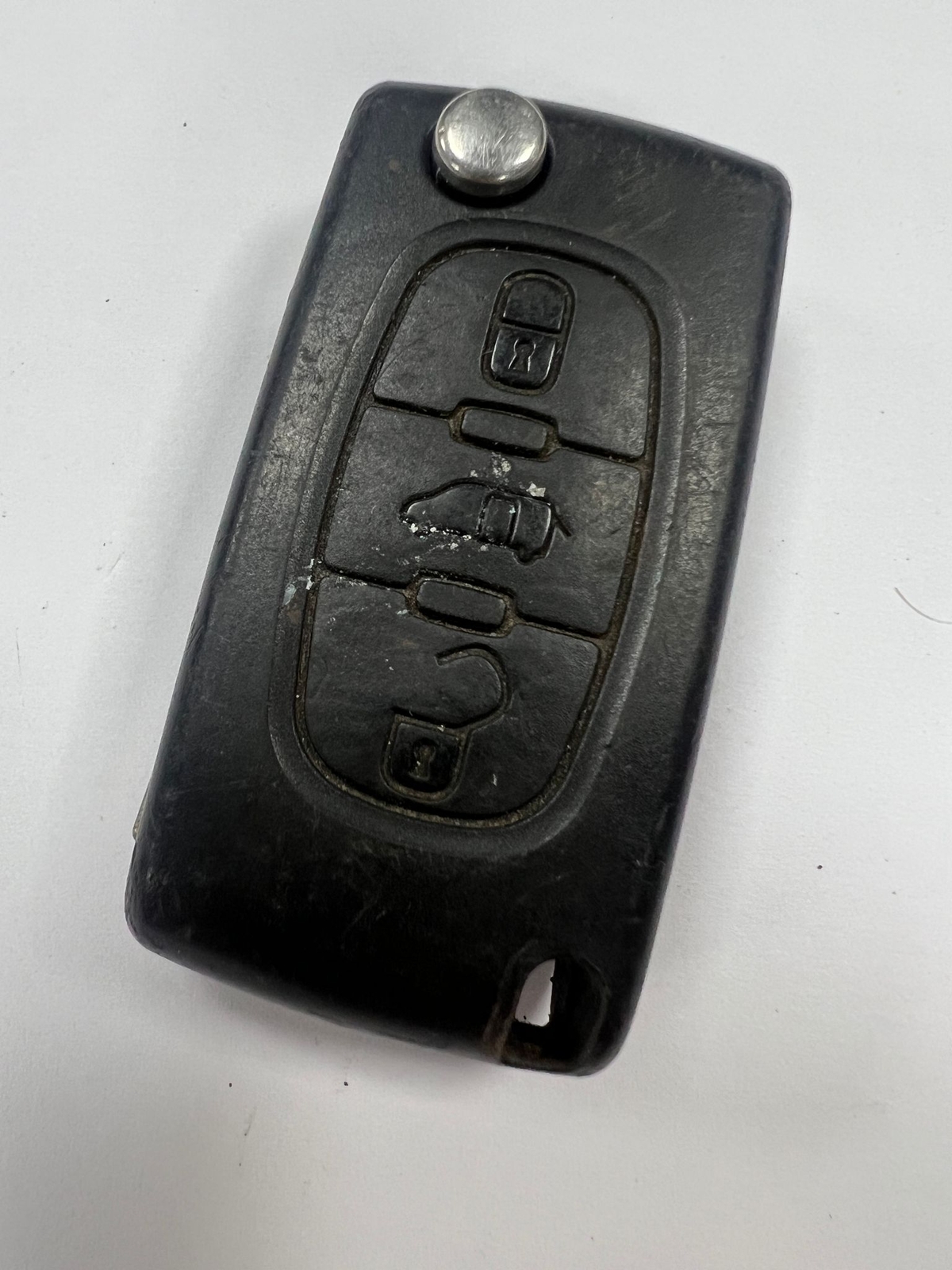 Genuine Peugeot 2 Button Remote Flip Key Fob 207 307 308 407 Etc Tested ...