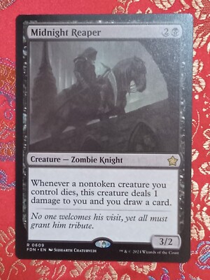 Midnight Reaper Foundations Magic The Gathering Rare Card MTG CCG | eBay