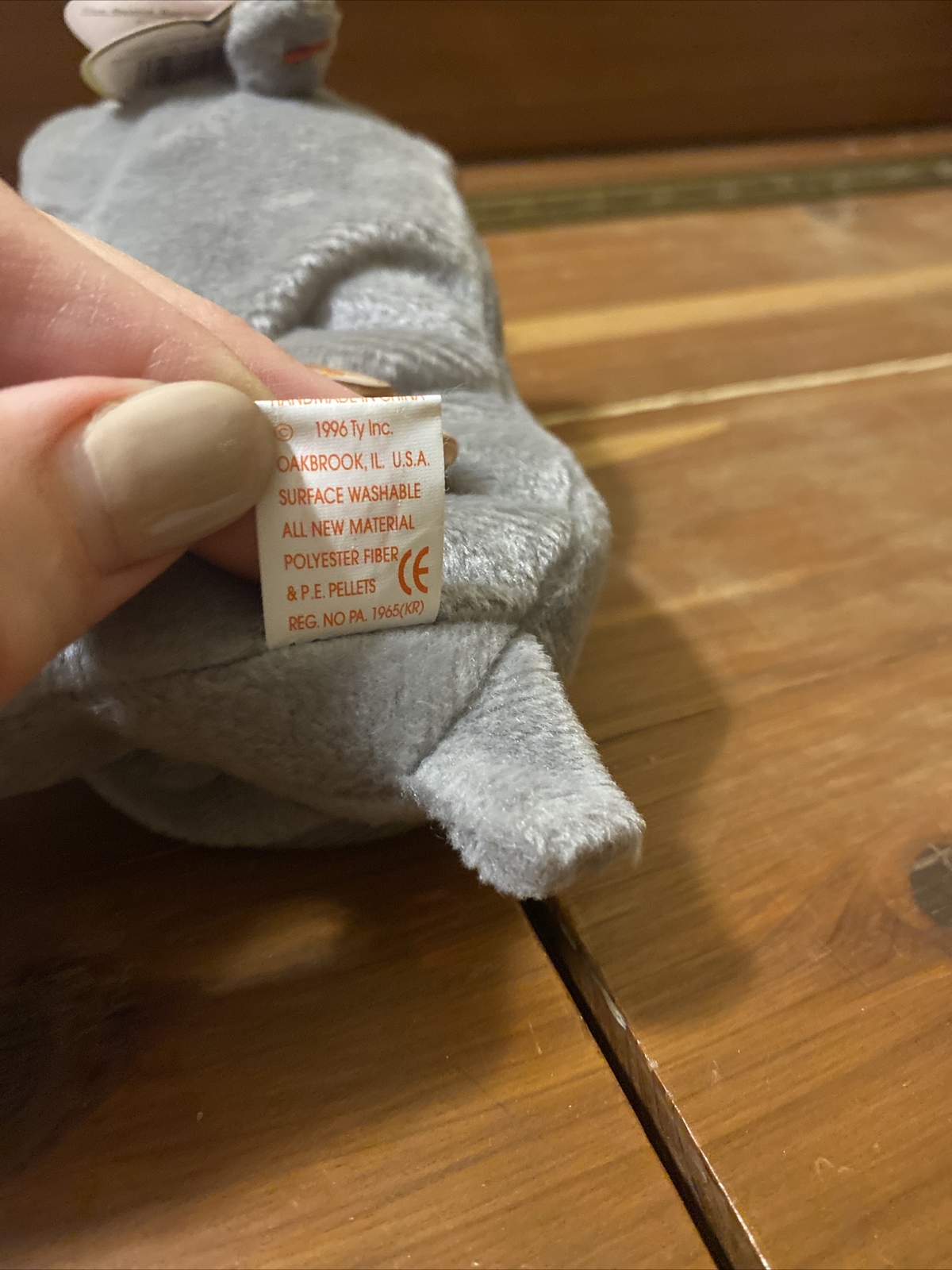 Ty Beanie Baby Spike The Rhinoceros Hang Tag 534262294261 | eBay