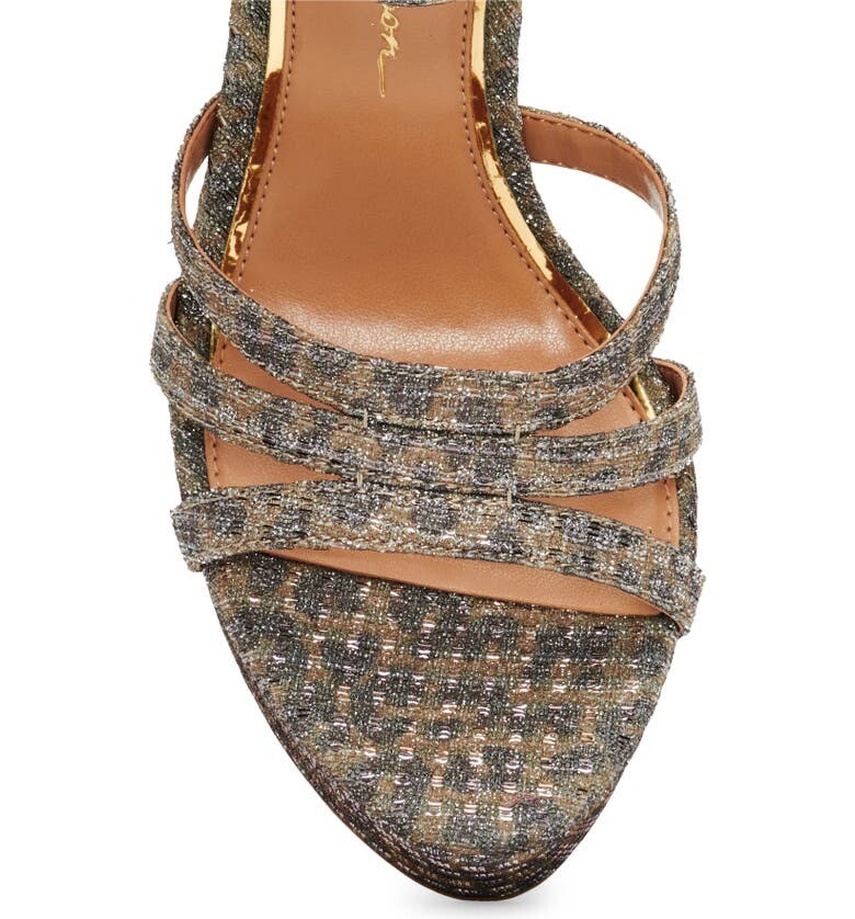 Jessica Simpson Balina Gold Platform Dress High Heel Formal Open Toe ...