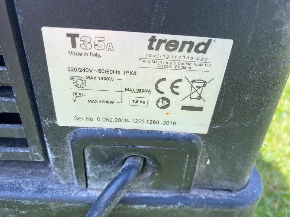 Trend T35A HEPA Wet & Dry Auto-Start Vacuum Dust Extractor 1400w - 240v ...