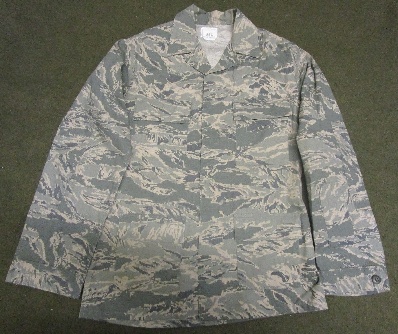 GENUINE US AIR FORCE USAF AFSOC ABU TIGER STRIPE JACKET SHIRT COAT. 36 ...
