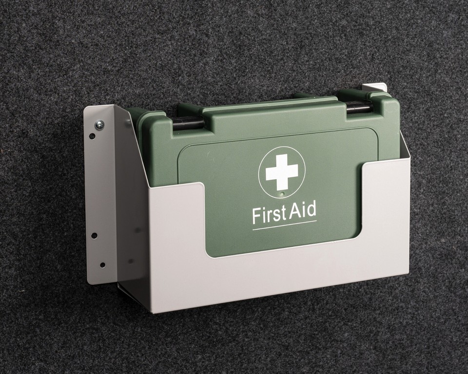 First Aid Kit + Holder - Van garage workshop Building site health ...