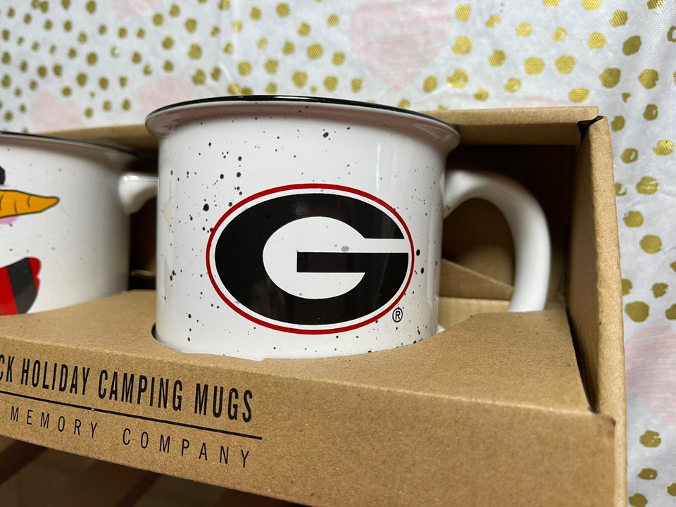 Georgia Bulldogs NCAA Ceramic Christmas Holiday Coffee Mug Set 16oz ...