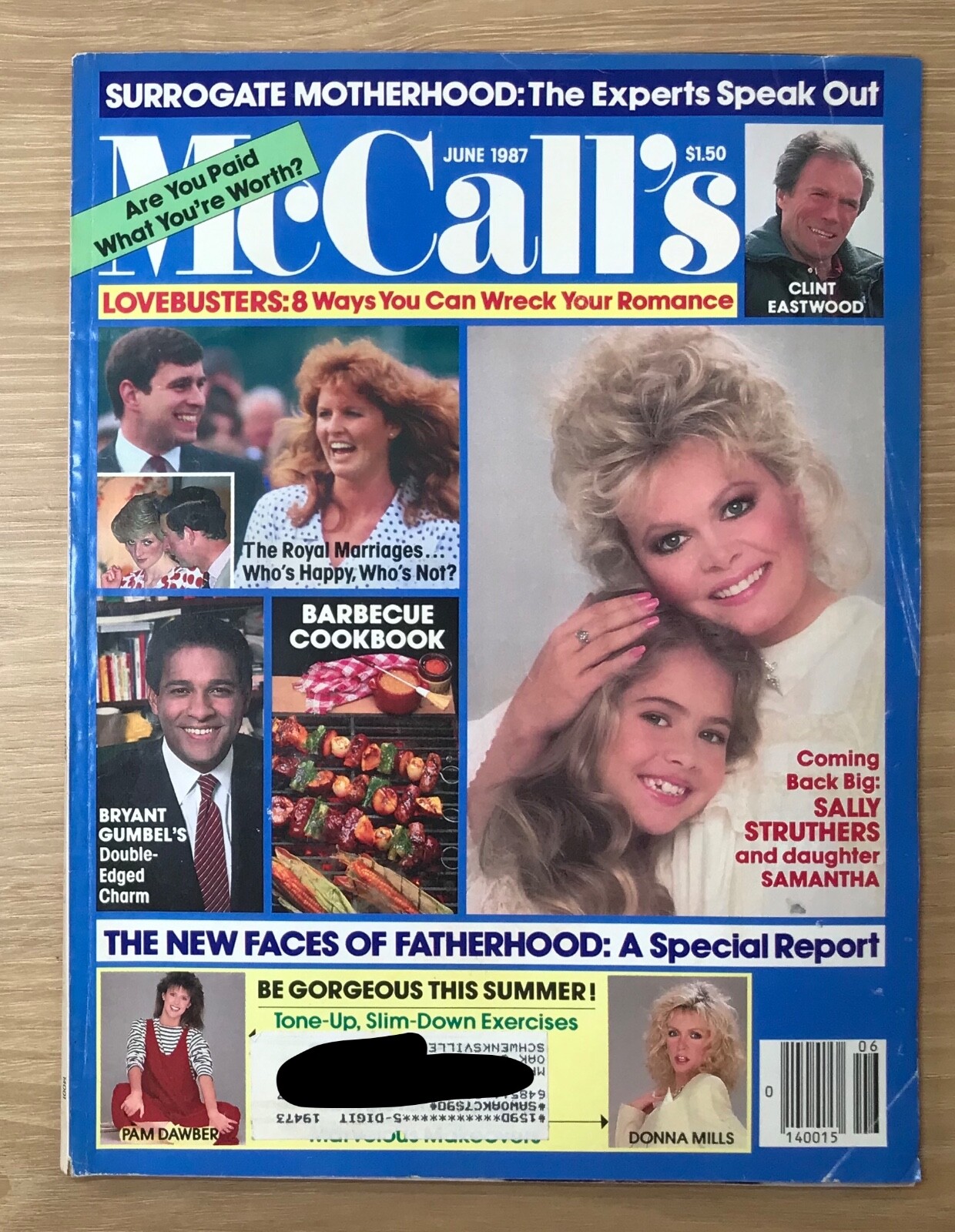 McCall's June 1987 Donna Mills BRYANT GUMBEL Clint Eastwood SALLY ...