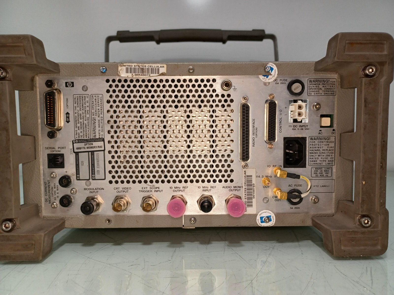 HP 8921A Cell Test Set Spectrum Analyzer 83204a Cellular Adapter for ...