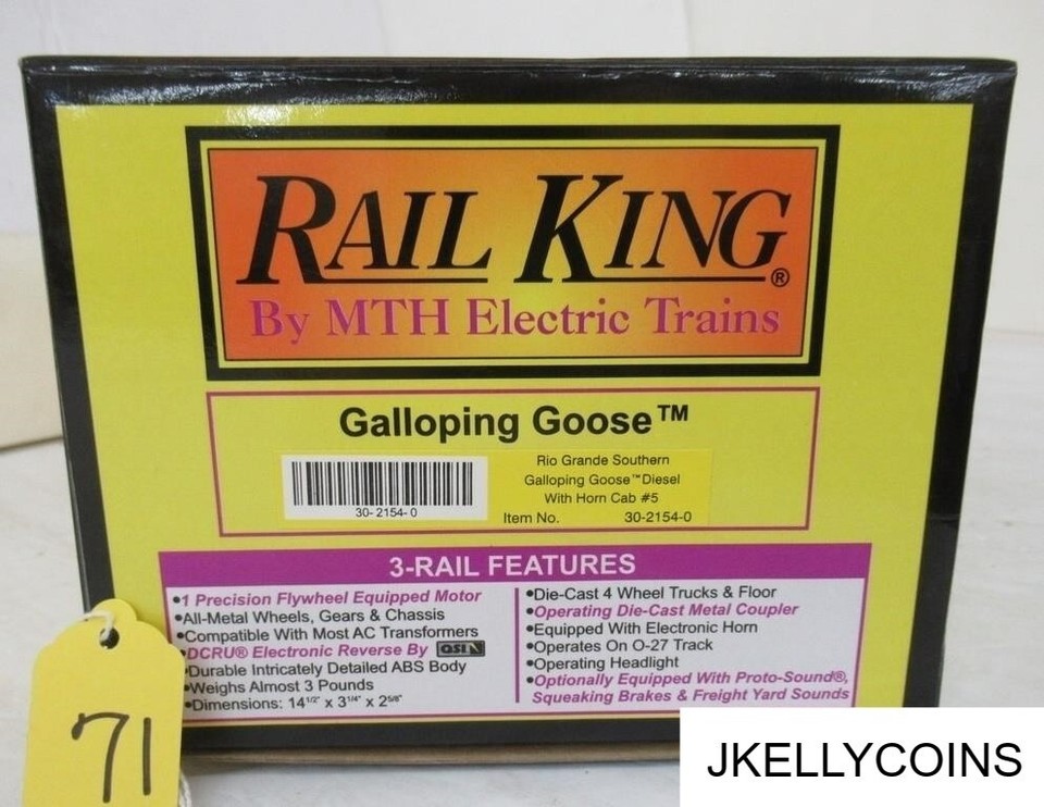 MTH 30-2154-0 Rio Grande Southern Galloping Goose Diesel w/Horn 1999 C9 ...