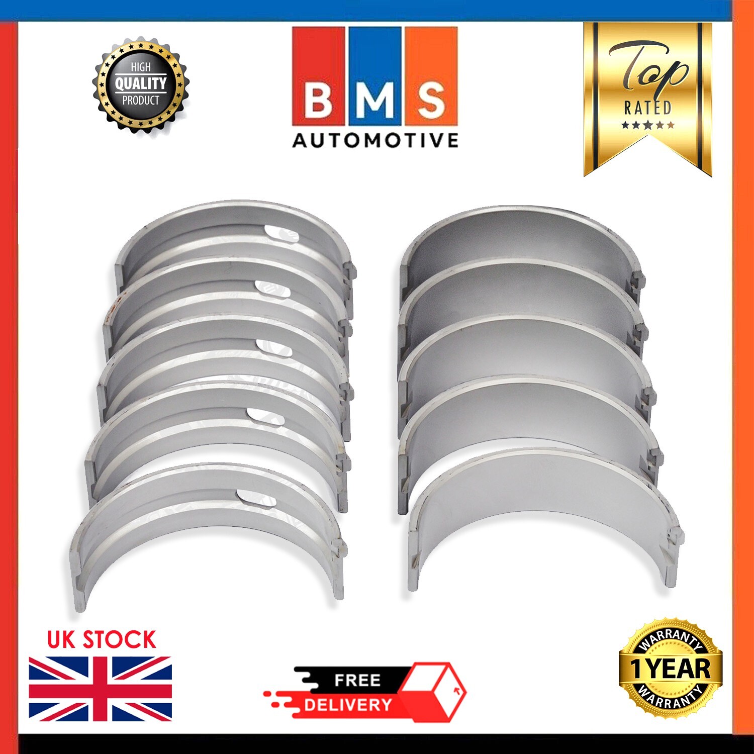 AUDI CFHD 1.9 DIESEL MAIN BEARING SET SIZE STD A1 A3 A4 A5 A6 ALLROAD ...