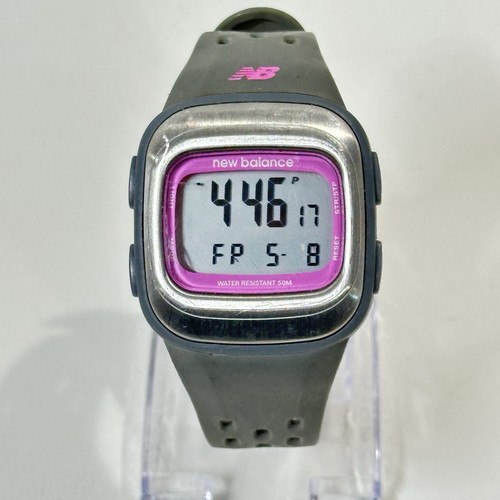 New Balance 110 heart rate touch digital watch Pink Gray | eBay