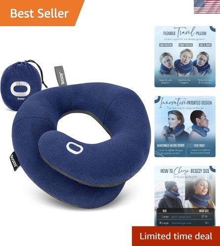 Comfortable Travel Neck Pillow - Patented Design for Neck & Chin ...