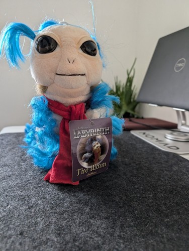 NEW OFFICIAL LABYRINTH MOVIE THE WORM PLUSH 13" TOY VAULT SOFT TOY WITH ...