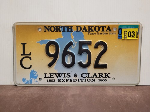 2012 North Dakota SPECIALTY LEWIS AND CLARK License Plate Tag Original ...