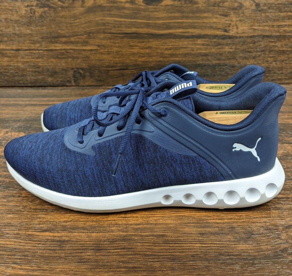 PUMA Mens Carson 2 Edge Dark Blue White Running Shoes… - Gem