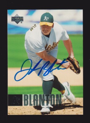2006 UD #331 Joe Blanton OAKLAND ATHLETICS A's SIGNED AUTOGRAPH AUTO ...