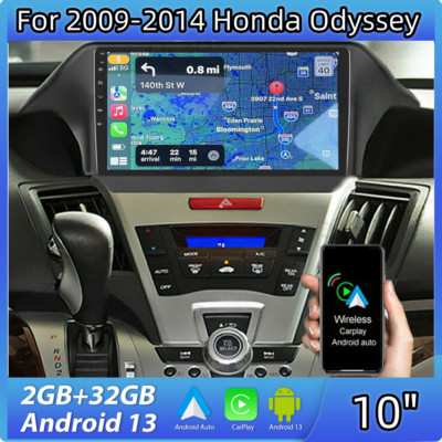 For 2009-2014 Honda Odyssey Android 13.0 Carplay Car Stereo Radio GPS ...