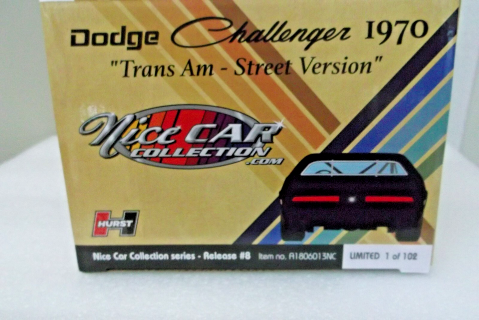 1970 CHALLENGER DODGE TRANS AM NICECAR HURST STREET VERSION ACME 1:18 ...