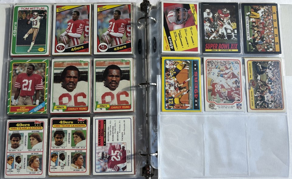 San Francisco 49ers Football Cards 1978 - 1986 (2009) Topps & Fleer ...