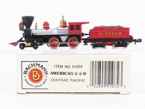 N Scale Bachmann 51074 CPRR Central Pacific 4-4-0 American Steam ...