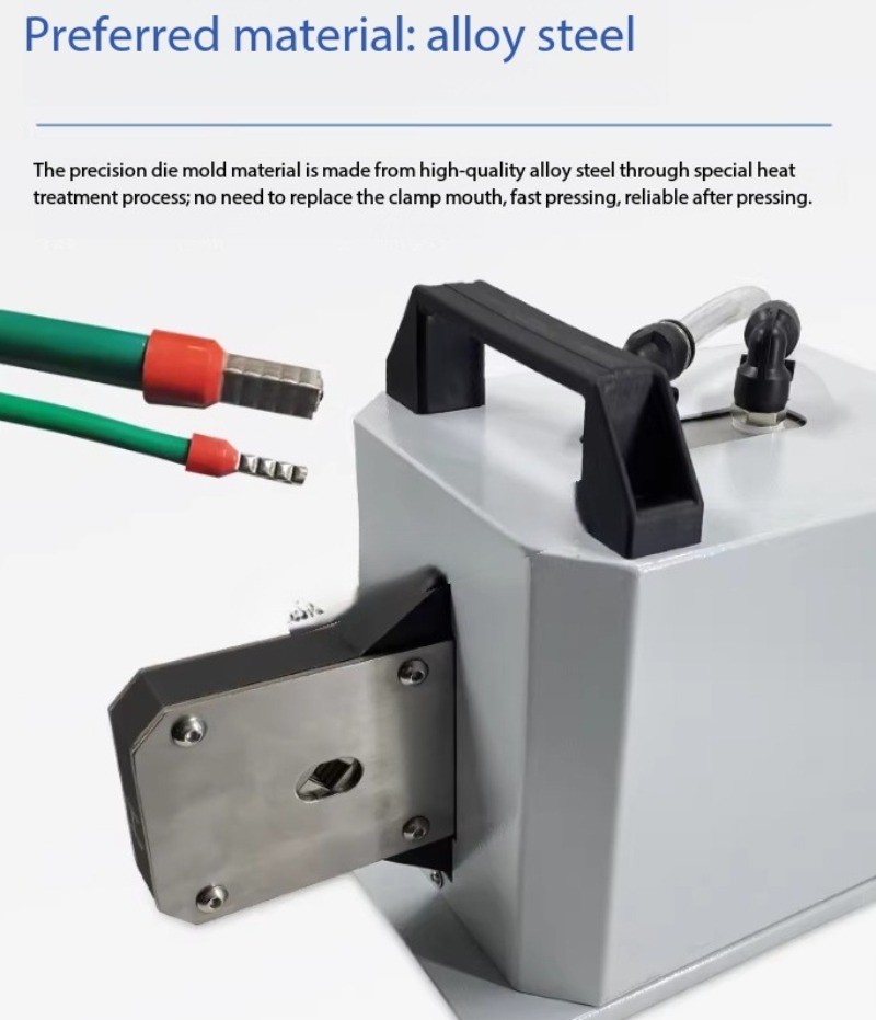 Square Pneumatic Tube Terminal Crimping Machine Insulated Cold Crimping ...