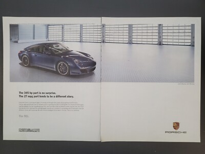 2010 2-PAGE PRINT AD 997 Porsche Carrera 911 "345 hp Part is no ...