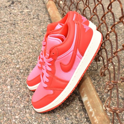 Nike Air Jordan 1 Low SE Pink Blast Valentines FB9893-600 Womens New | eBay
