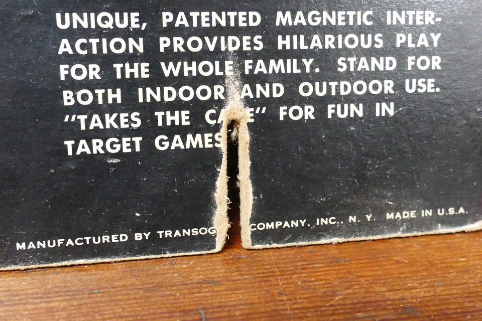 Vintage 1962 Laurel And Hardy Transogram Magnetic Party Pie Toss Game ...