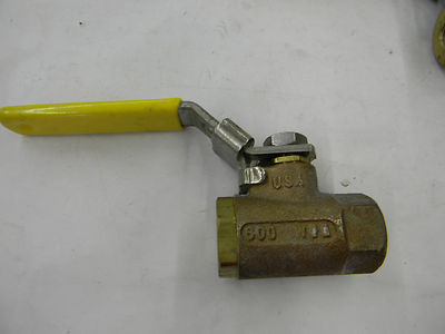 New Apollo 70-101-27 1/4" Bronze Ball Valve Threaded 600WOG Locking ...