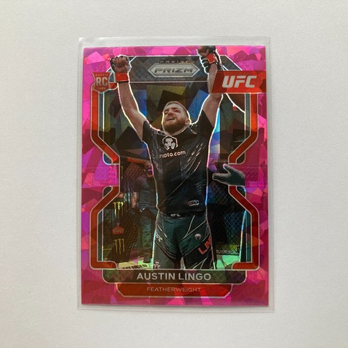 Austin Lingo 2022 Panini Prizm UFC Cracked Pink Ice Prizm Rookie Card ...