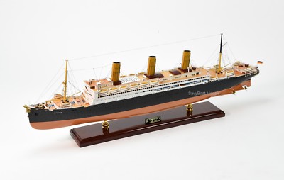 SS Imperator Ocean Liner Handmade Wooden Ship Model 38" Scale 1:285 ...