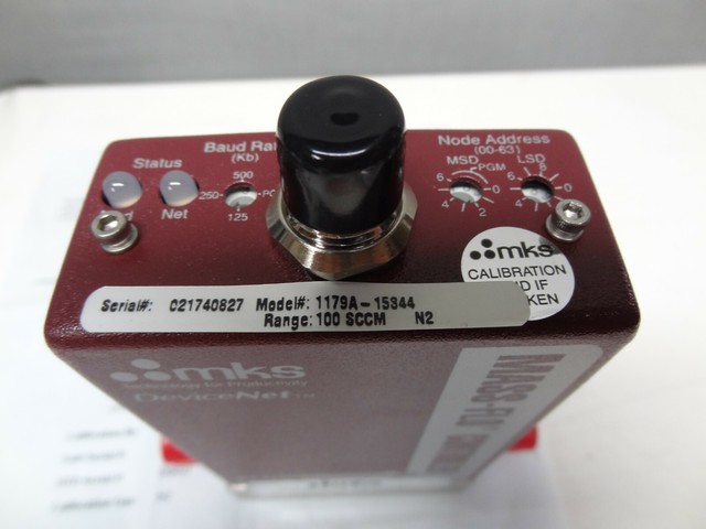 MKS Mass Flow Controller 1179a-15344 100 SCCM N2 Nitrogen for sale ...