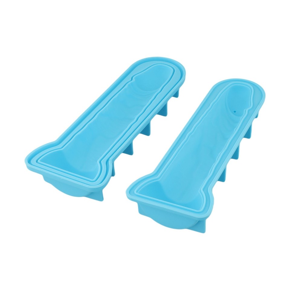 With Lid Ice Cube Tray Convenient Silicone Stackable Brand New Long ...